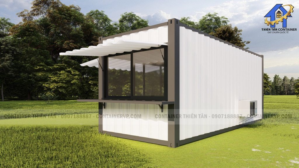 Container cafe 20 feet ốp gỗ - Mua bán, cho thuê container các loại